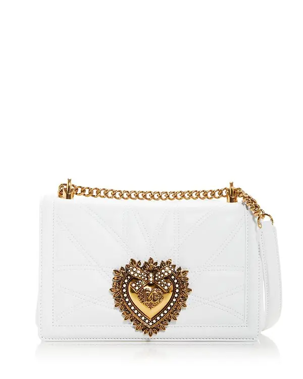 Dolce & Gabbana Medium Devotion Bag - Optic White/gold