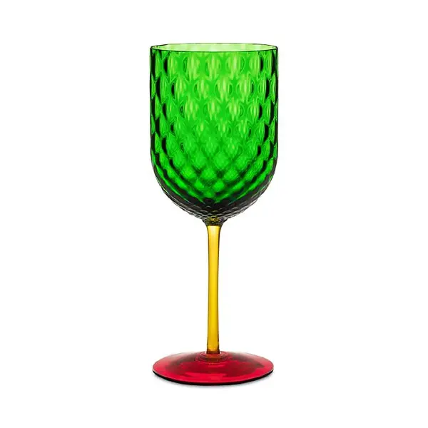 DOLCE & GABBANA CASA Red Wine Glass - Green Multi