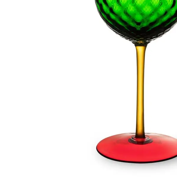 DOLCE & GABBANA CASA Red Wine Glass - Green Multi