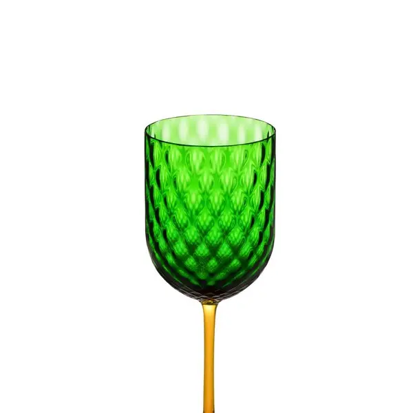 DOLCE & GABBANA CASA Red Wine Glass - Green Multi