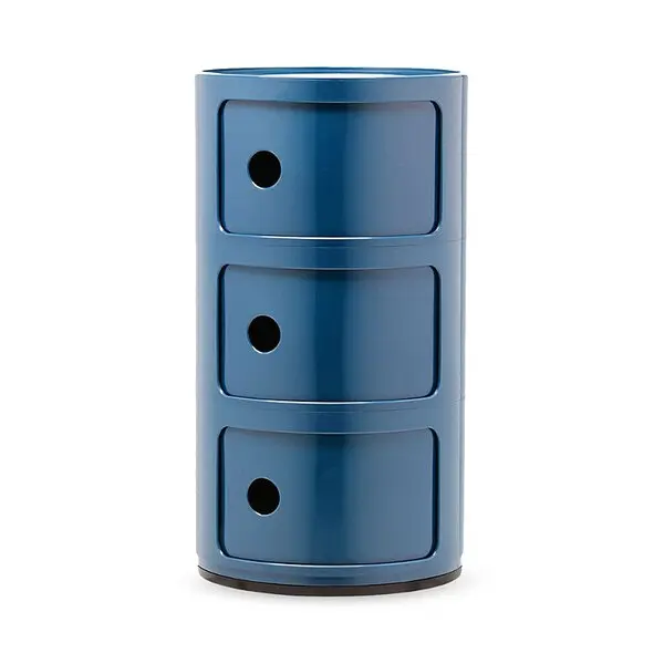 KARTELL Componibili Colors 3 Tier Storage Tower - Blue