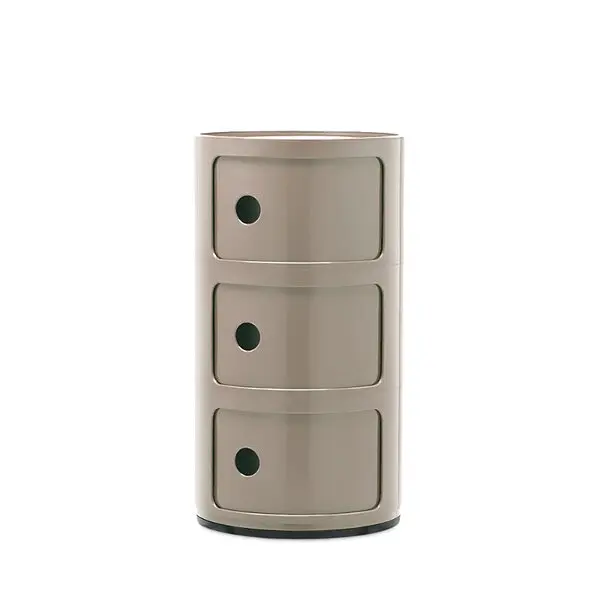 KARTELL Componibili Colors 3 Tier Storage Tower - Dove Gray