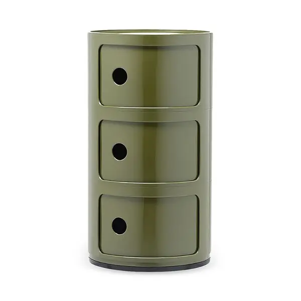 KARTELL Componibili Colors 3 Tier Storage Tower - Green
