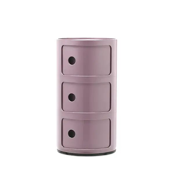 KARTELL Componibili Colors 3 Tier Storage Tower - Mauve