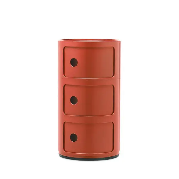 KARTELL Componibili Colors 3 Tier Storage Tower - Orange