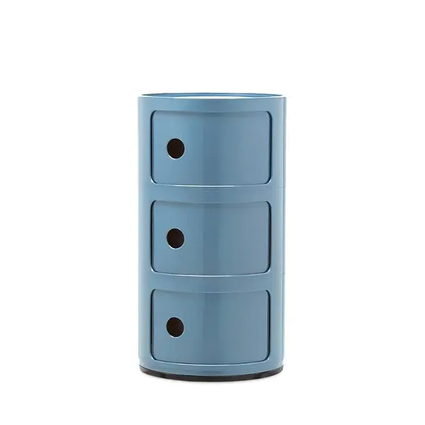 KARTELL Componibili Colors 3 Tier Storage Tower - Sky Blue