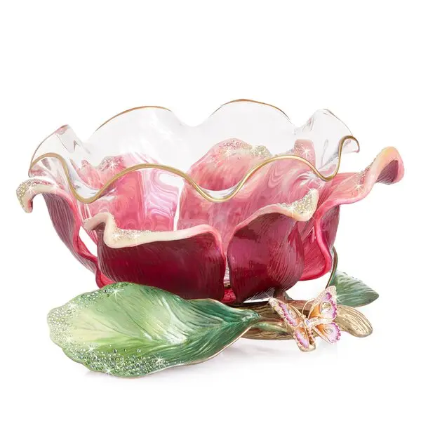 JAY STRONGWATER Large Flower Bowl - Multi