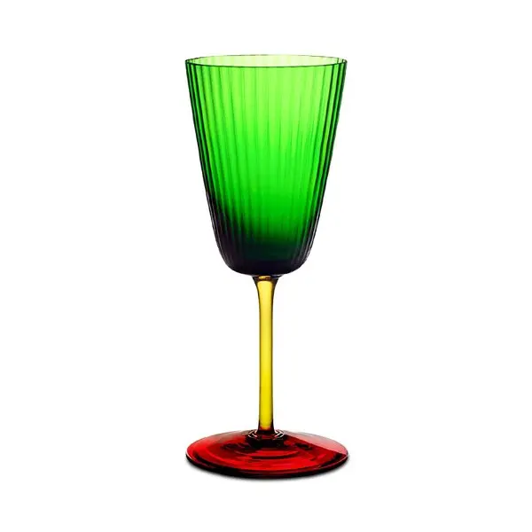 DOLCE & GABBANA CASA White Wine Glass - Green Multi