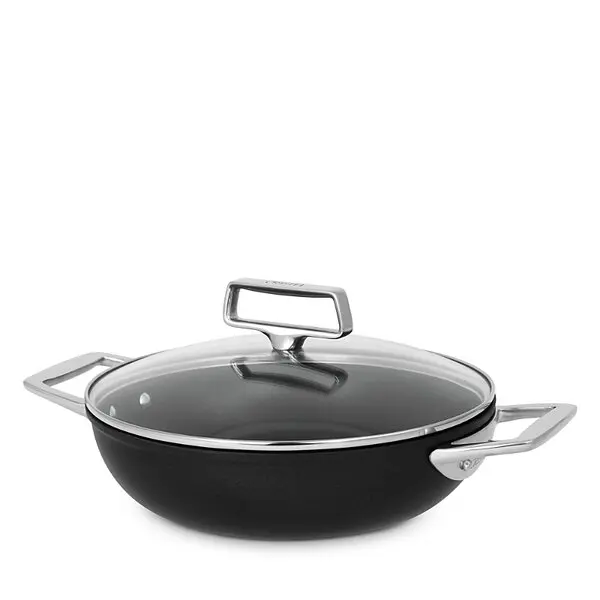 CRISTEL Castel Pro Ultralu 3.5 Qt. Non Stick Side Handle Sautepan & Lid - No Color