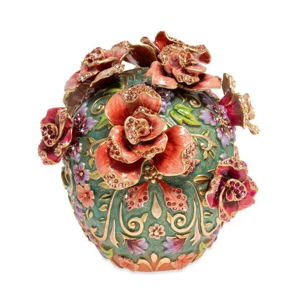 JAY STRONGWATER Skull With Roses - Flora
