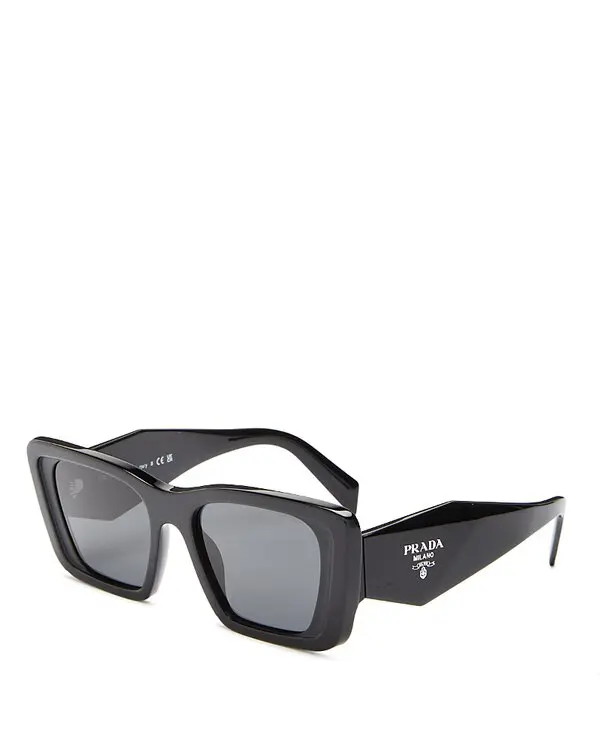 Prada Symbole Butterfly 51mm Sunglasses - Black/gray