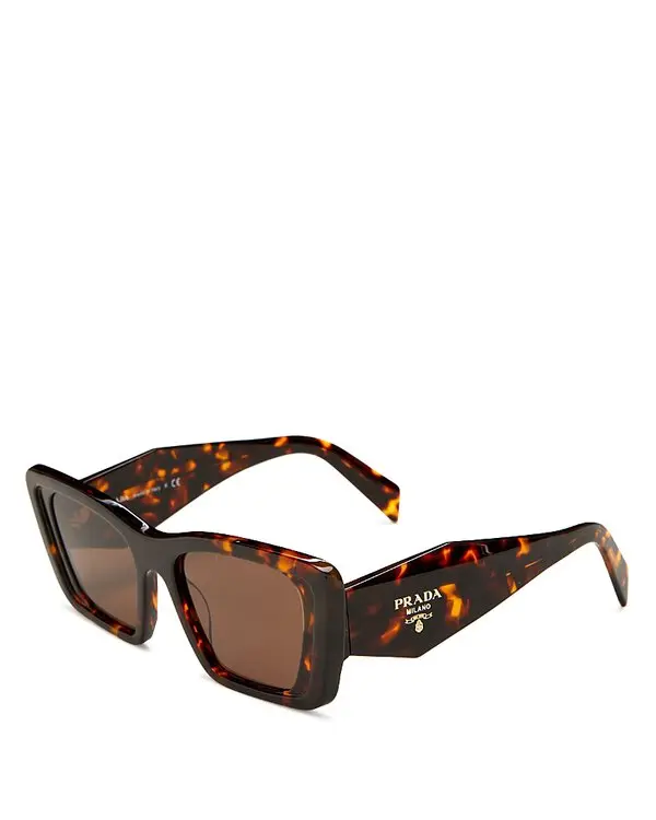 Prada Symbole Butterfly 51mm Sunglasses - Havana/brown