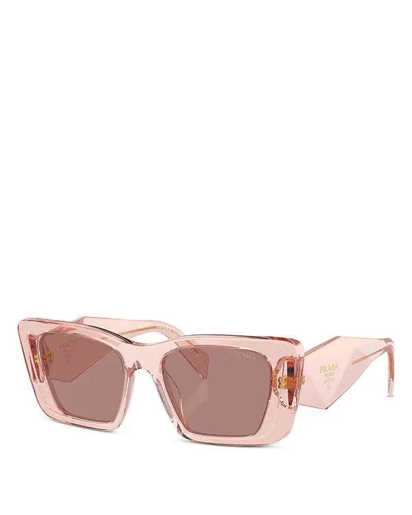 Prada Symbole Butterfly 51mm Sunglasses - Pink/brown Solid