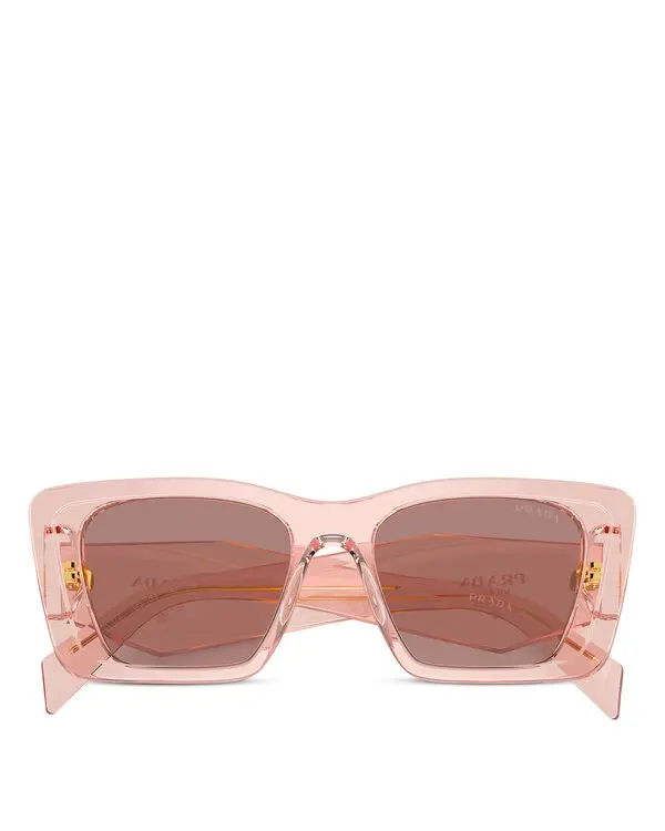 Prada Symbole Butterfly 51mm Sunglasses - Pink/brown Solid