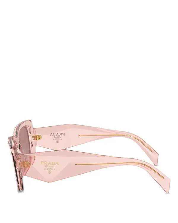 Prada Symbole Butterfly 51mm Sunglasses - Pink/brown Solid