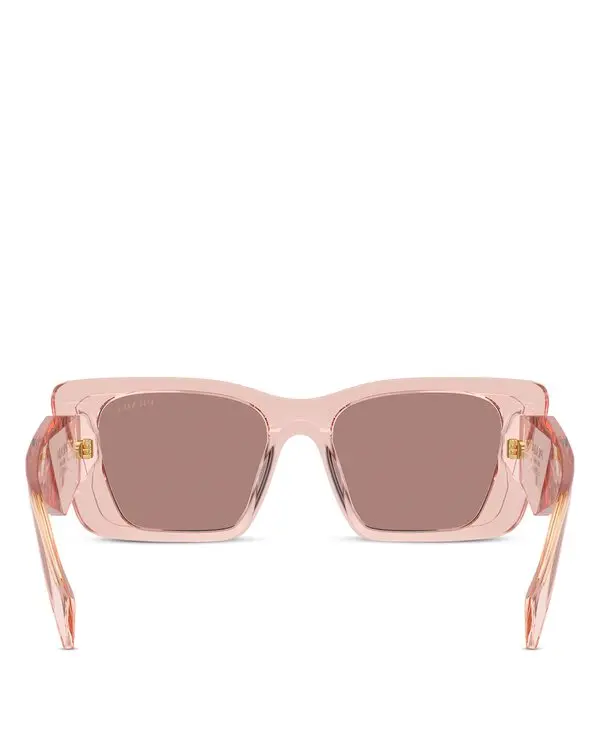Prada Symbole Butterfly 51mm Sunglasses - Pink/brown Solid