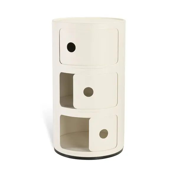 KARTELL Componibili Recycled 3 Tier Storage Tower - White