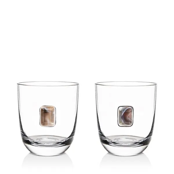 ANNA NEW YORK Elevo Double Old Fashioned Glasses - Amethyst/g