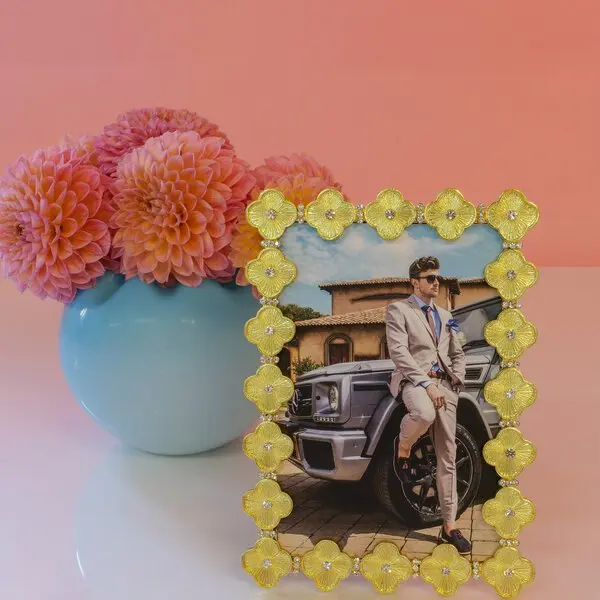 OLIVIA RIEGEL Clover Picture Frame, 4 X 6 - Gold