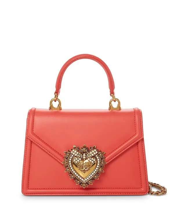 Dolce & Gabbana Small Devotion Bag - Coral/gold