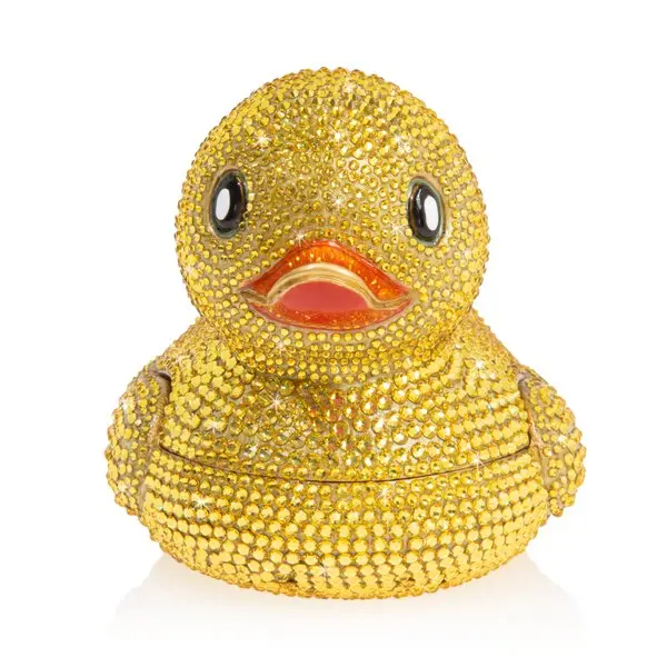 JAY STRONGWATER Pave Rubber Ducky Box
