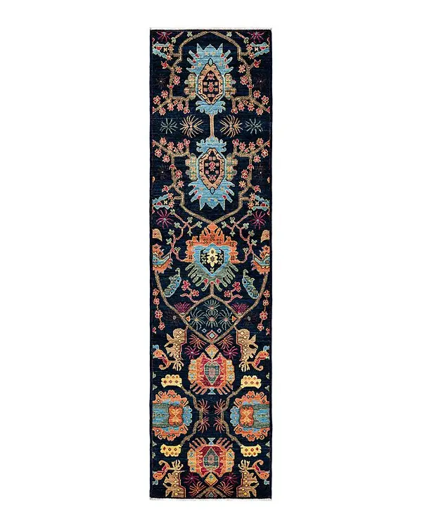 Bloomingdale'S Serapi M1982 Runner Area Rug, 2'7 X 10'2 - Blue