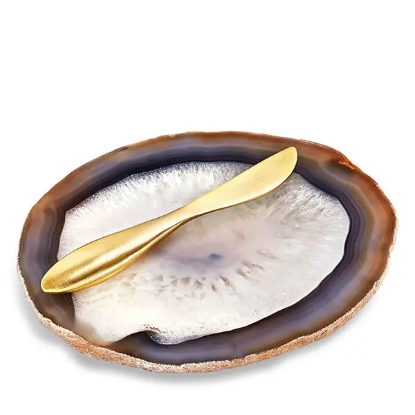 ANNA NEW YORK Ita Gemstone Cheese Plate And Spreader