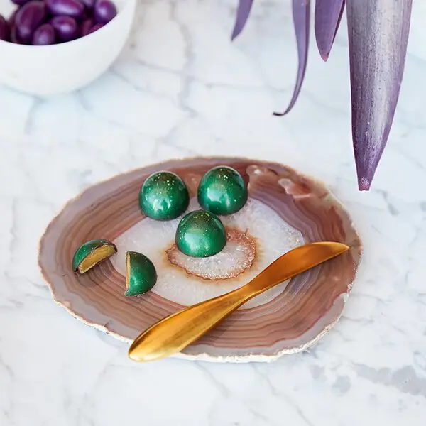 ANNA NEW YORK Ita Gemstone Cheese Plate And Spreader