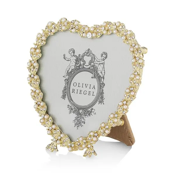 OLIVIA RIEGEL Contessa Heart Frame, 3.5 - Gold