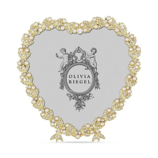 OLIVIA RIEGEL Contessa Heart Frame, 3.5 - Gold