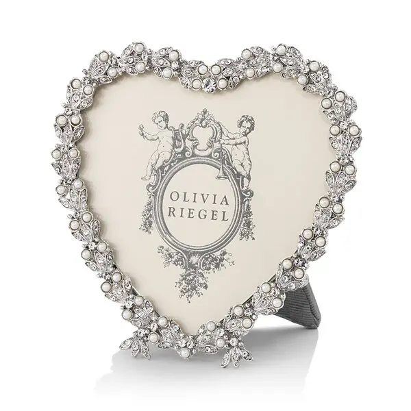 OLIVIA RIEGEL Contessa Heart Frame, 3.5 - Silver