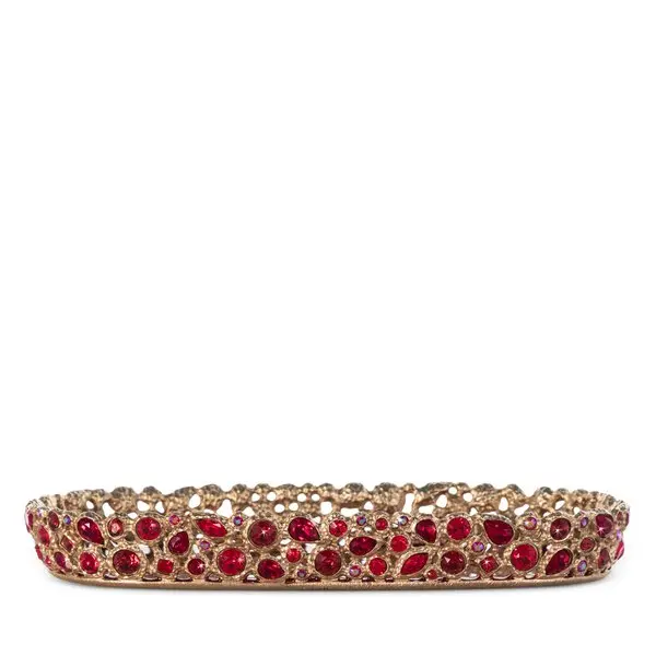 JAY STRONGWATER Bejeweled Tray Red
