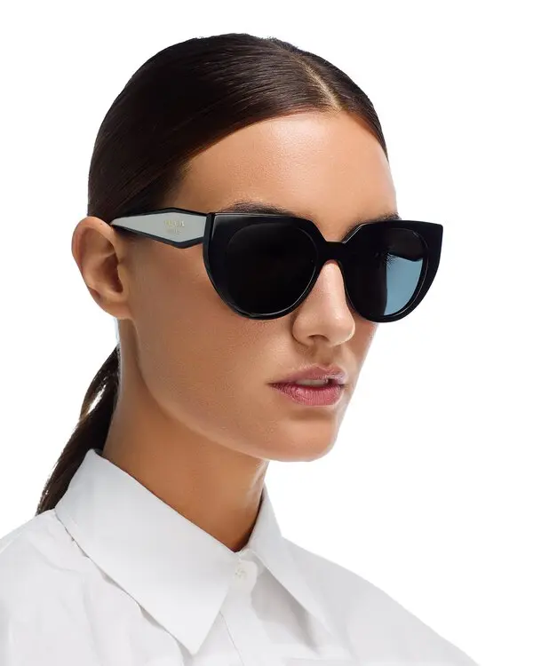 Prada 52mm Cat Eye Sunglasses - Tortoise/brown Gradient