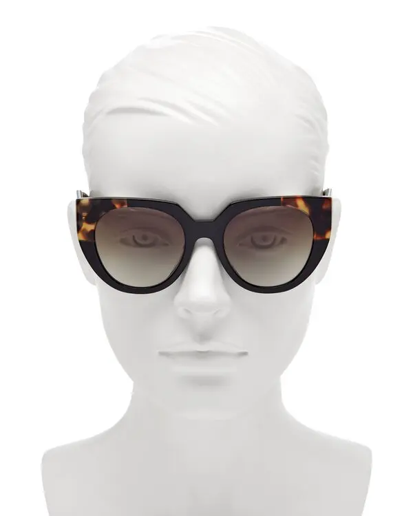 Prada 52mm Cat Eye Sunglasses - Tortoise/brown Gradient