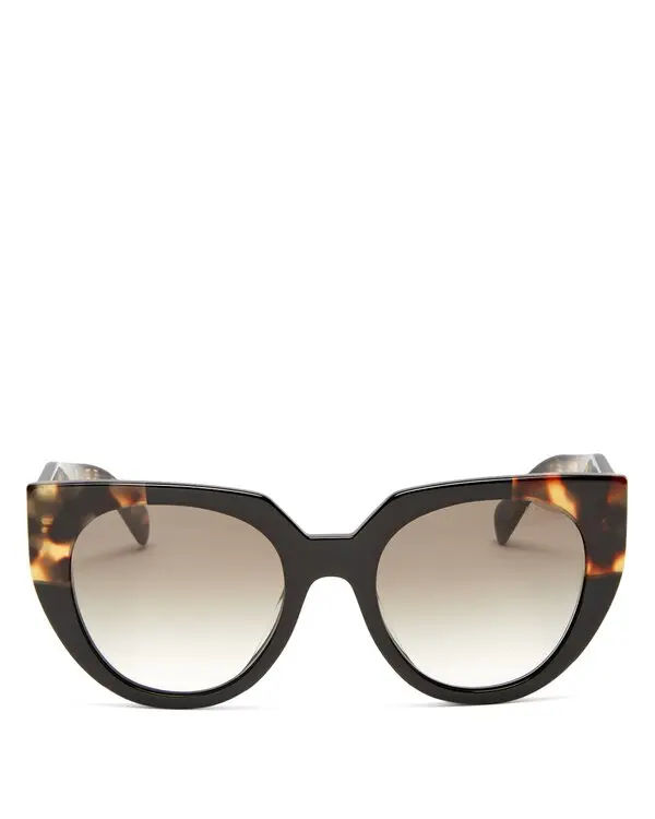 Prada 52mm Cat Eye Sunglasses - Tortoise/brown Gradient