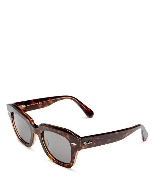 Ray-ban State Street Square Sunglasses - Havana/dark Gray