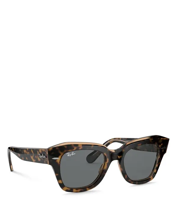 Ray-ban State Street Square Sunglasses - Havana/dark Gray