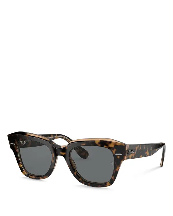 Ray-ban State Street Square Sunglasses - Havana/dark Gray