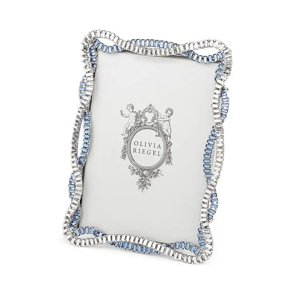 OLIVIA RIEGEL Cydney Frame, 5 X 7 - Silver/blue