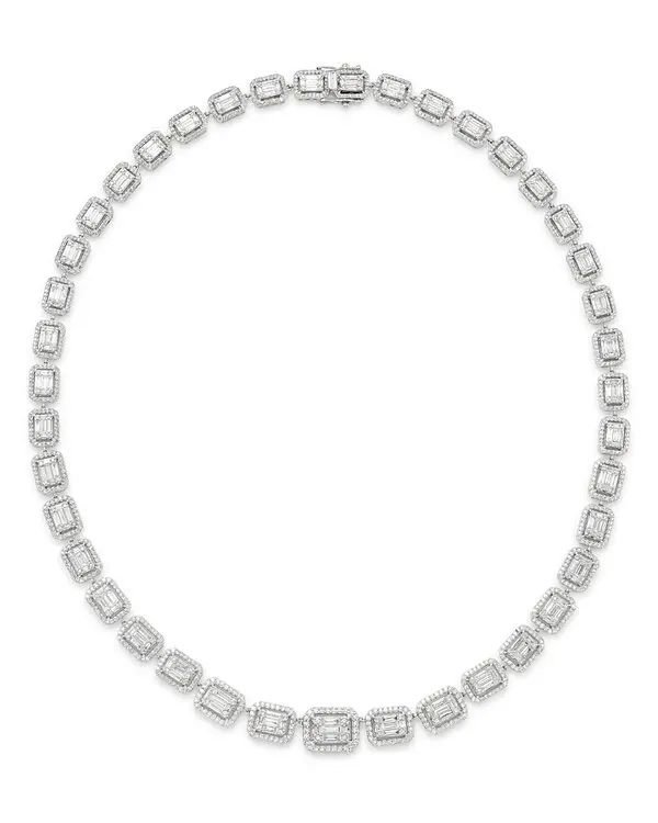 Bloomingdale'S Diamond Mosaic Necklace