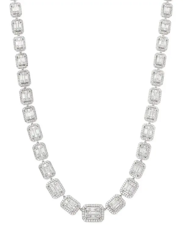 Bloomingdale'S Diamond Mosaic Necklace