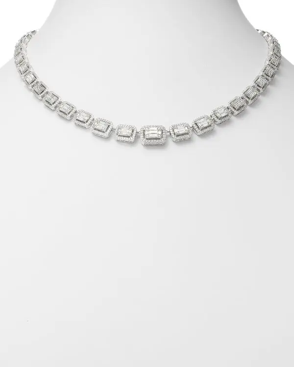 Bloomingdale'S Diamond Mosaic Necklace