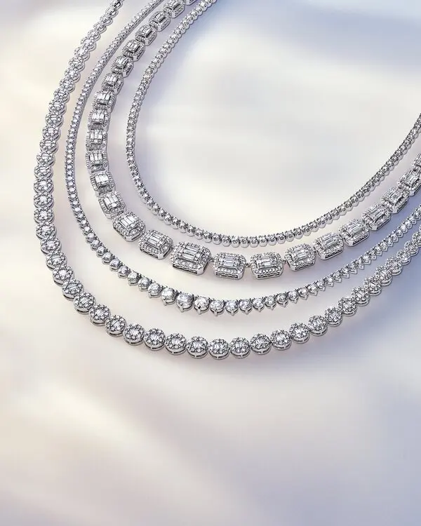 Bloomingdale'S Diamond Mosaic Necklace