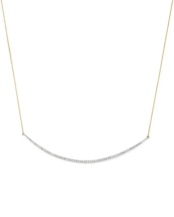 Adina Reyter Diamond Curve Choker Necklace - Gold/silver