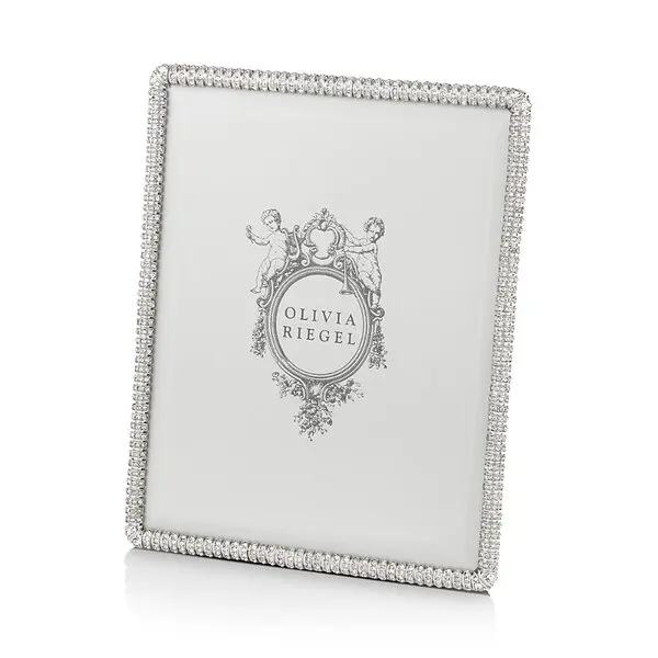 OLIVIA RIEGEL Crystal Chelsea 8 X 10 Frame - Silver
