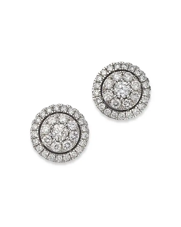 Bloomingdale'S Diamond Cluster Stud Earrings, 2.50 Tcw - White
