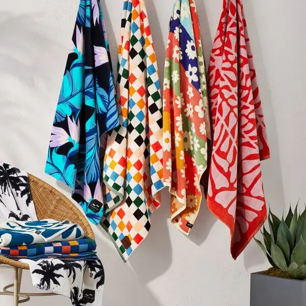 SLOWTIDE Sundown Oversized Premium Woven Beach Towel