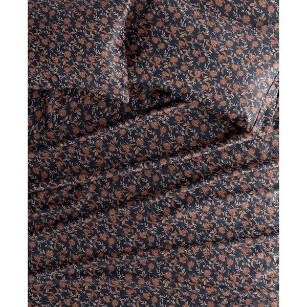 Rebecca Minkoff Jacobean Floral 3pc Cotton Quilt Set, Queen