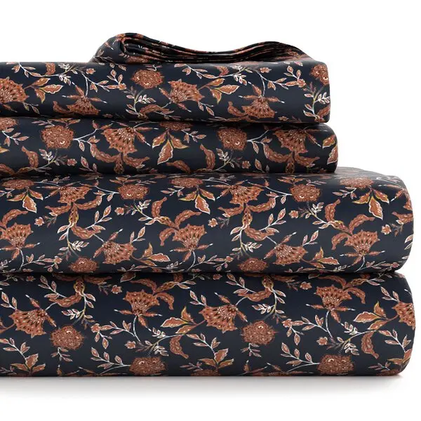 Rebecca Minkoff Jacobean Floral 3pc Cotton Quilt Set, Queen
