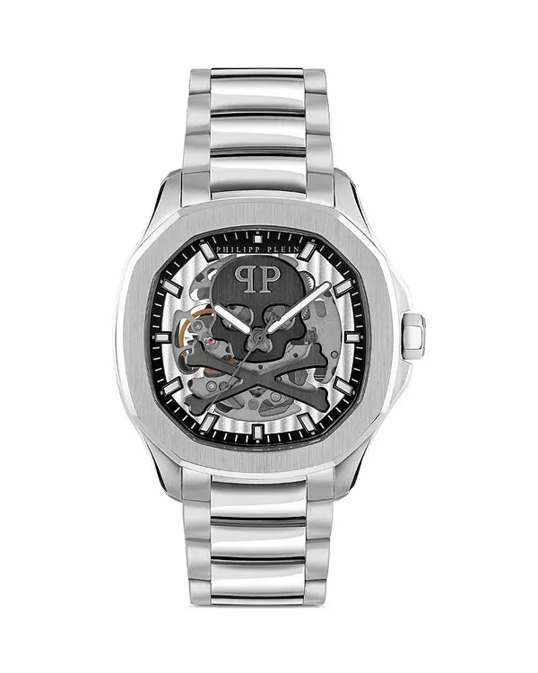 Philipp Plein Keleton $pectre 42mm Watch - Silver